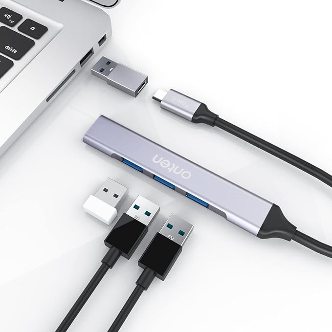 ONTEN USB Type-C to 4 USB 3.0 Ports HUB - Silicona Store ONTEN USB Type-C to 4 USB 3.0 Ports HUB - Silicona Store